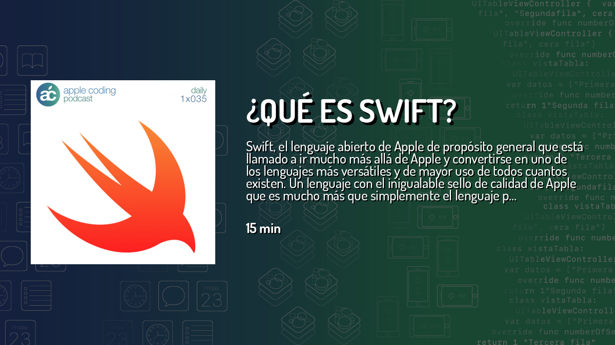 ¿Qué es Swift? — Apple Coding Daily — Cuonda