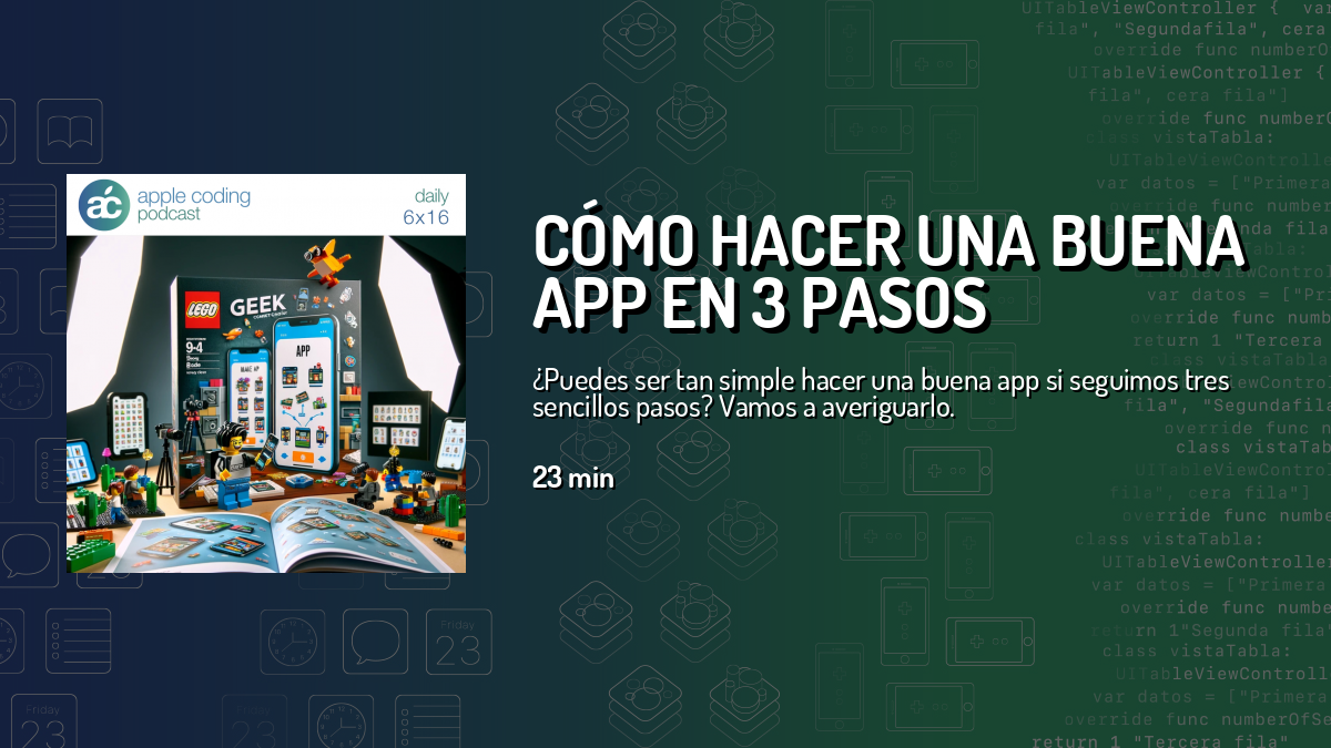 Cómo hacer una buena app en 3 pasos — Apple Coding Daily — Cuonda